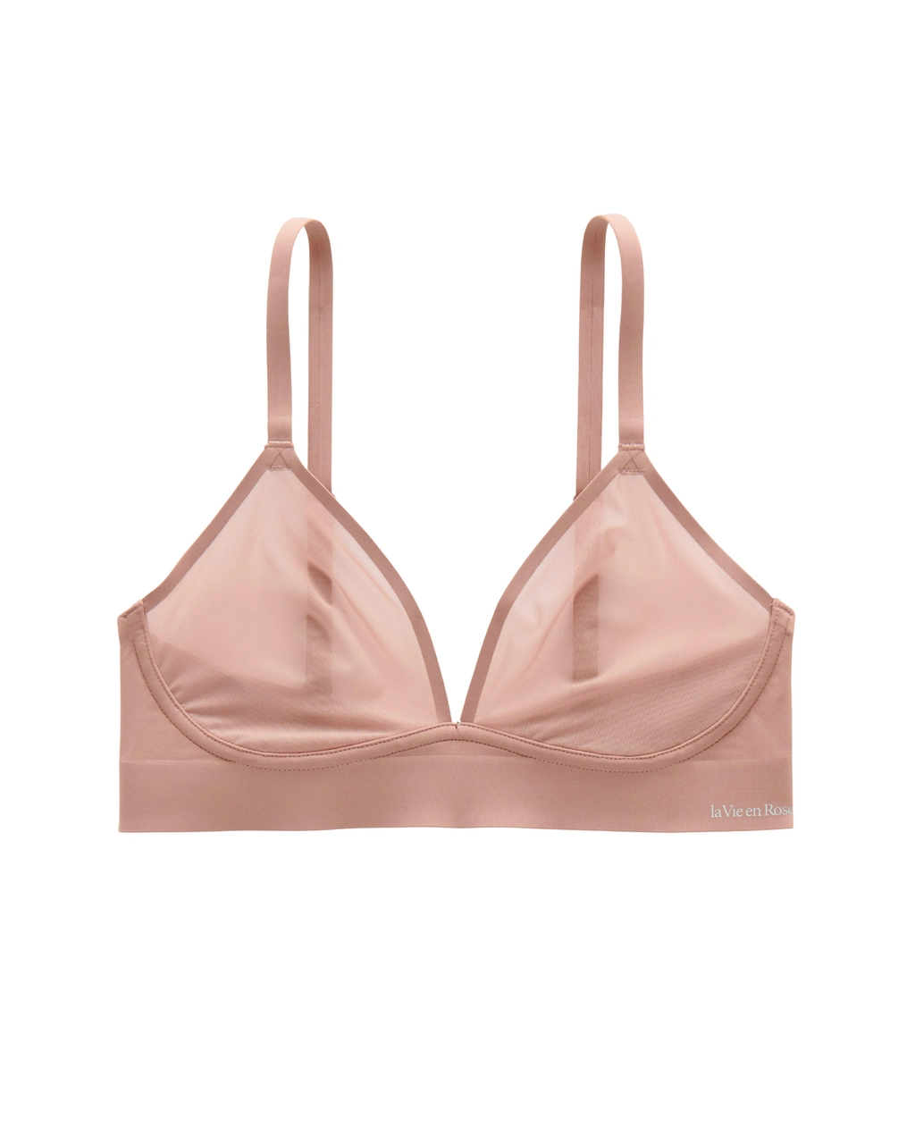 Sheer Mesh Bralette Mocha La Vie En Rose