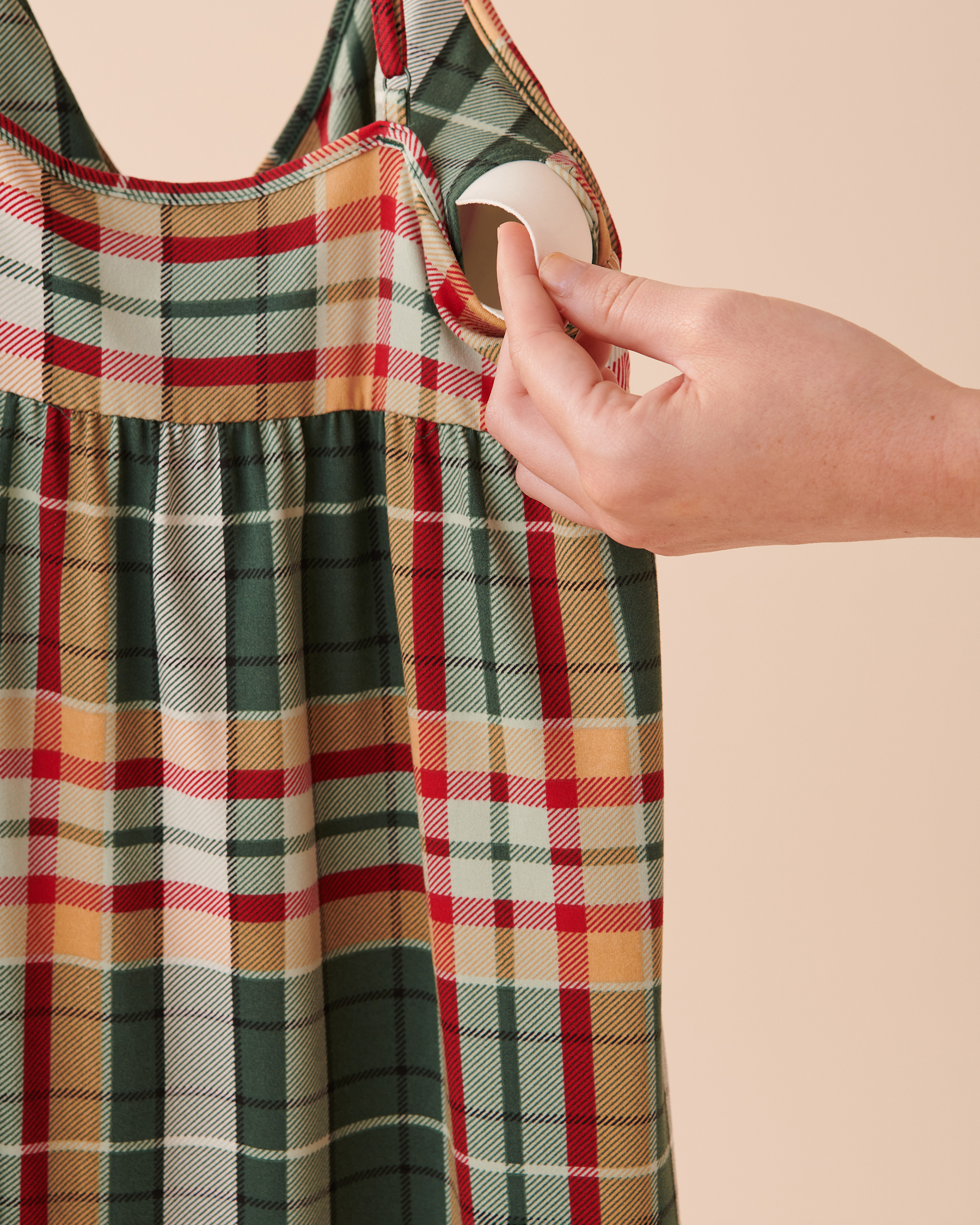 Super Soft Plaid Nightie - Green and Caramel Plaid | la Vie en Rose US ...