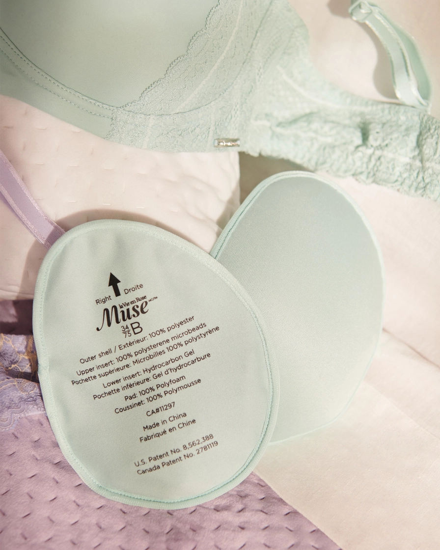 Lightly Lined Wireless Mastectomy Bra - Cool mint | la Vie en Rose