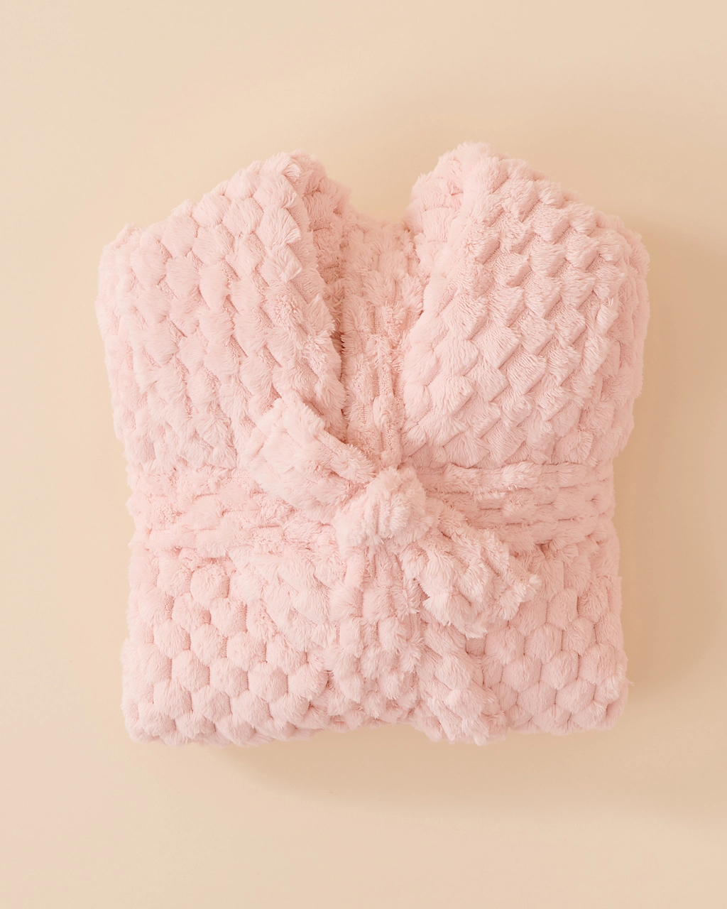 Soft Plush Quilted Effect Robe - Fairy Pink | la Vie en Rose